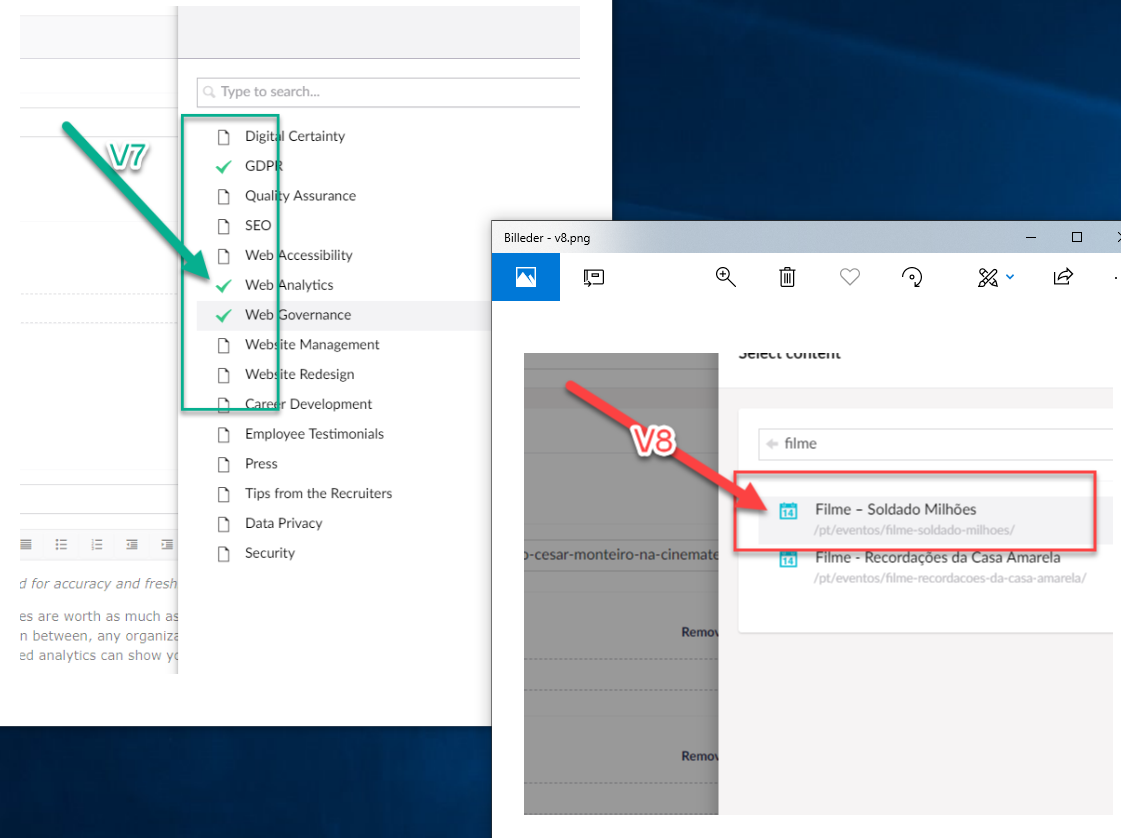 multinode tree picker selected checkmarks